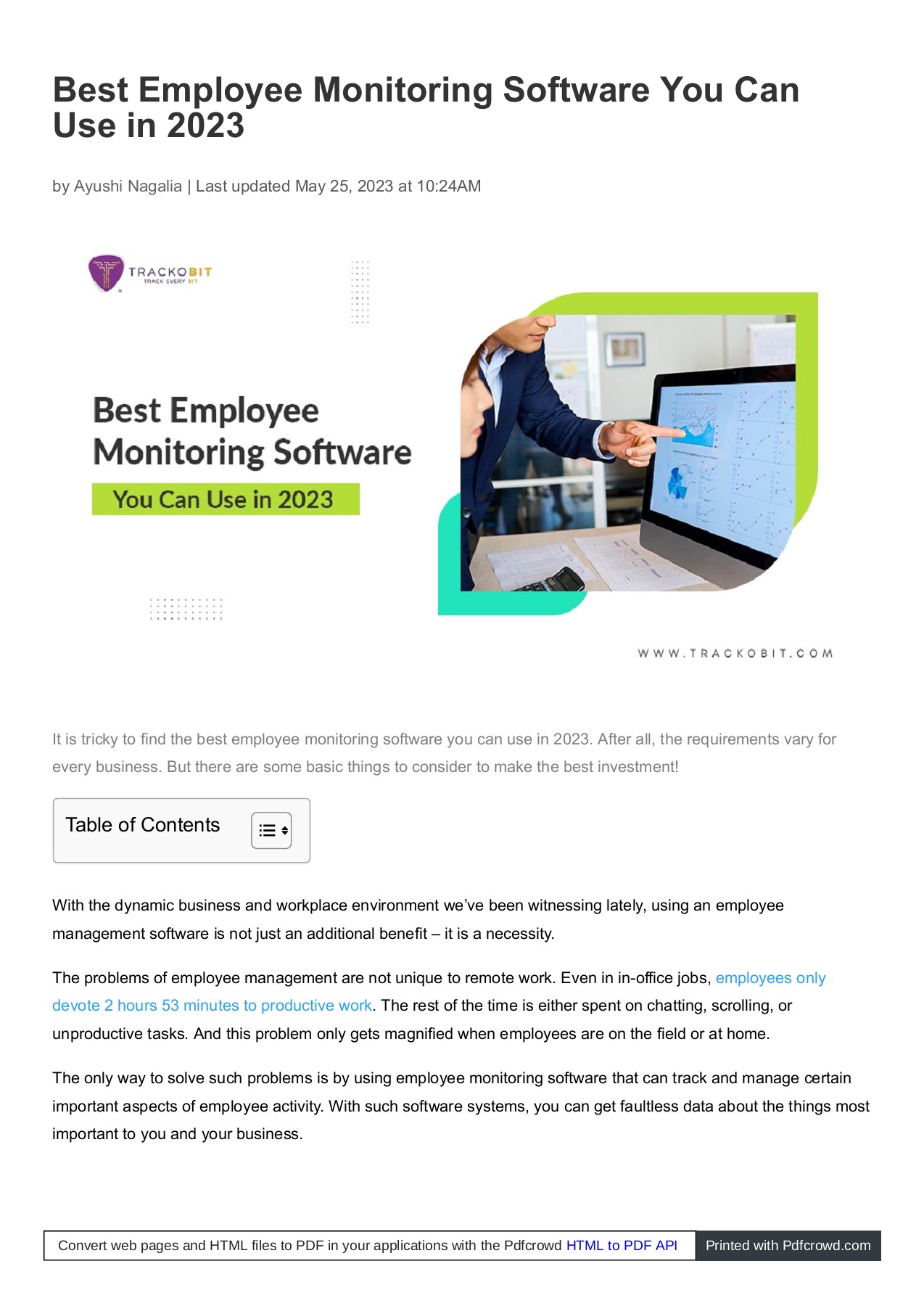 Best Employee Monitoring Software You Can Use in 2023 - Trackobit GPS ...