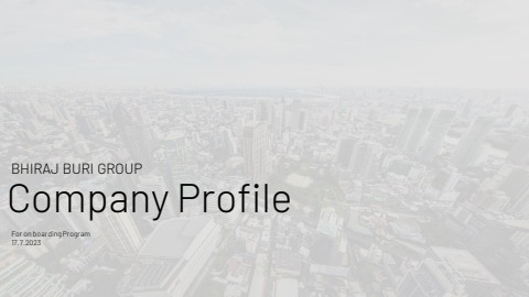 BHIRAJ BURI GROUP Survival Book