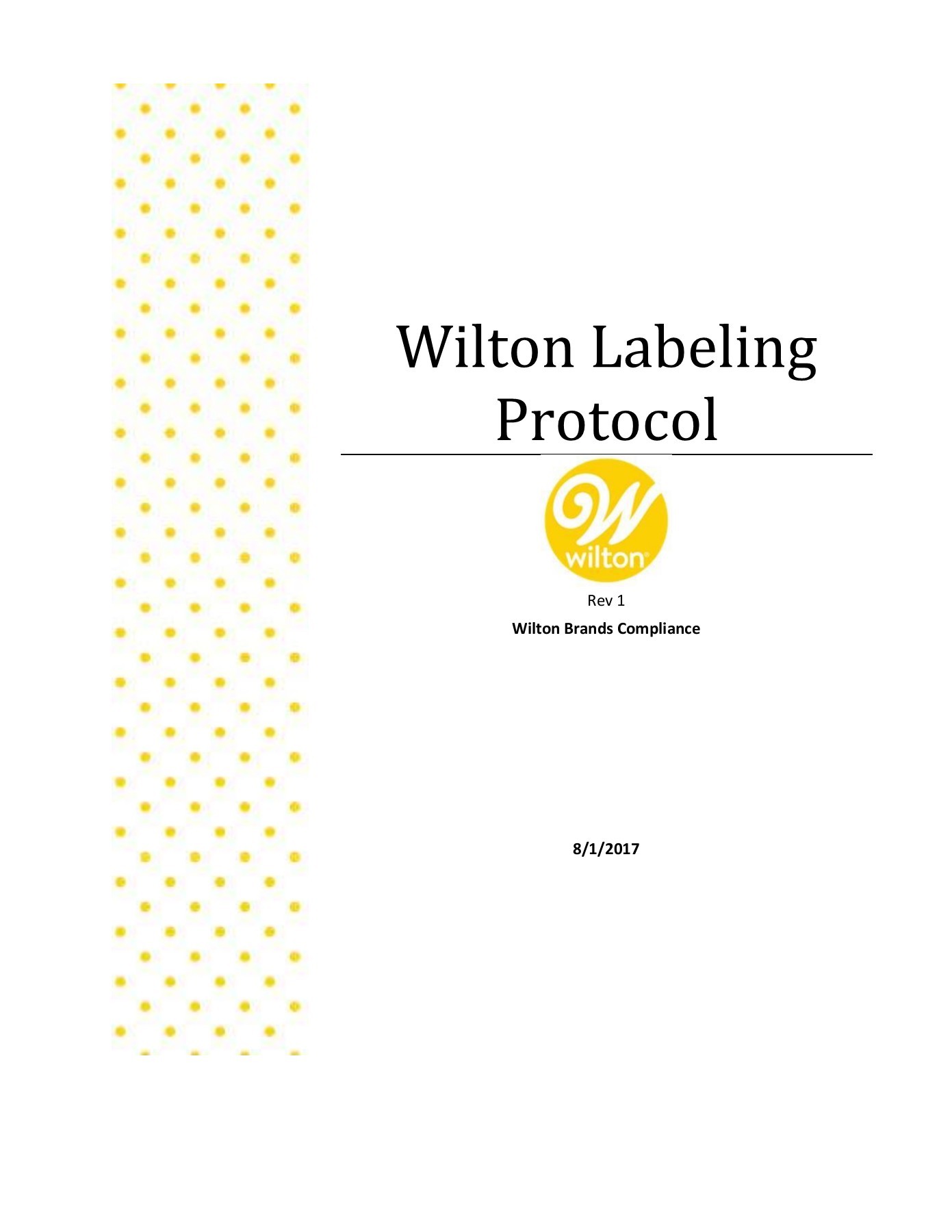 Wilton Labeling Protocol Rev 1 - jcurrul - Page 1 - 27 | Flip PDF ...