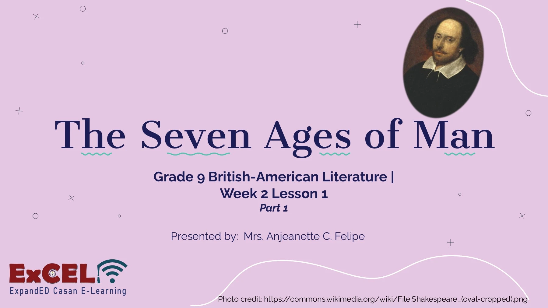 The Seven Ages of Man Week 2 Lesson 1 Grade 9 - part 1 ...