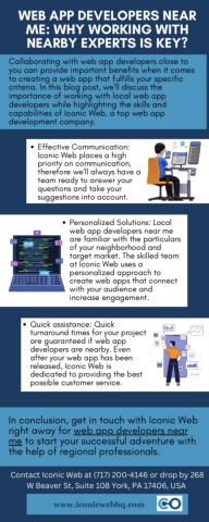 Web App Developers Near me Why Working with Nearby Experts is Key
