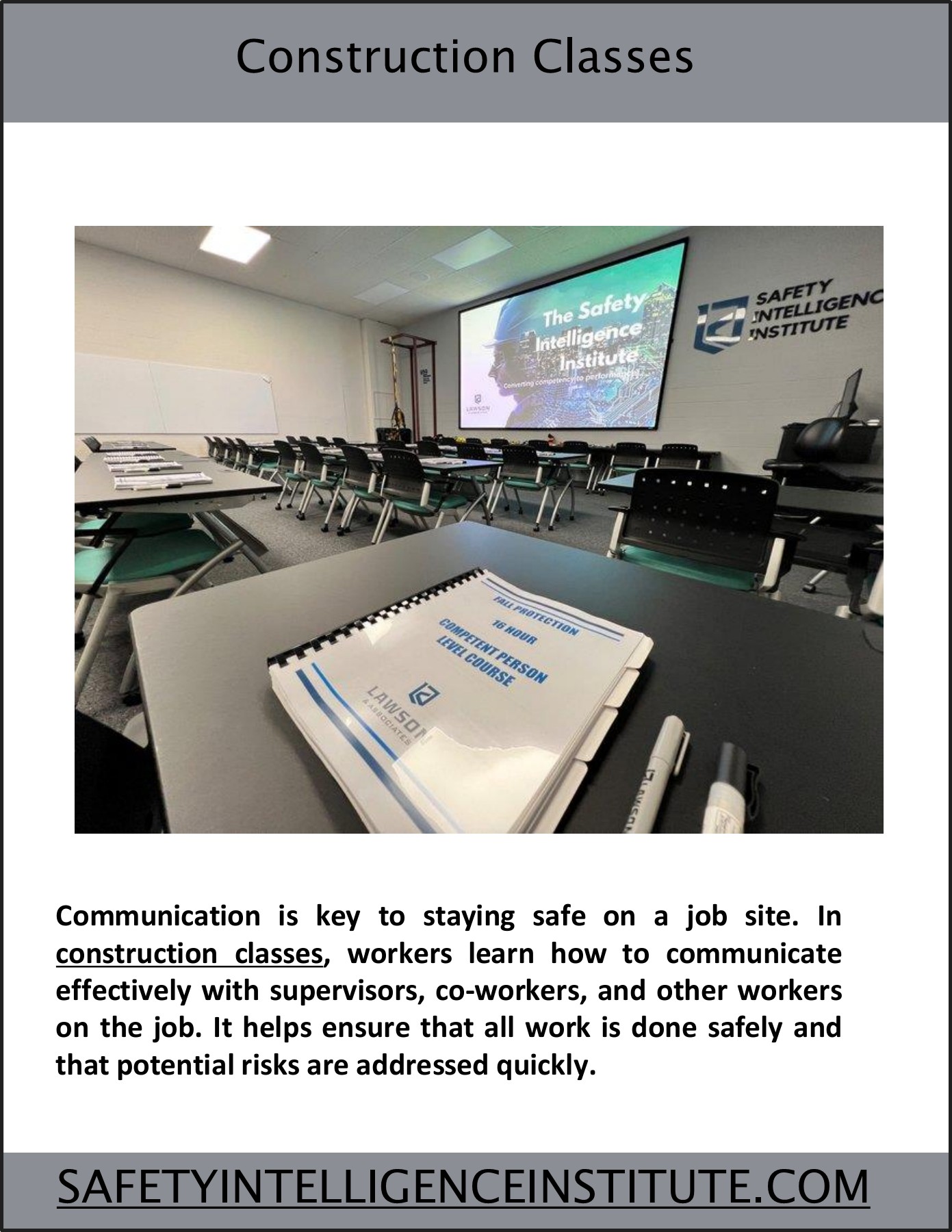 Construction Classes - Safety Intelligence Institute - Page 2 | Flip ...