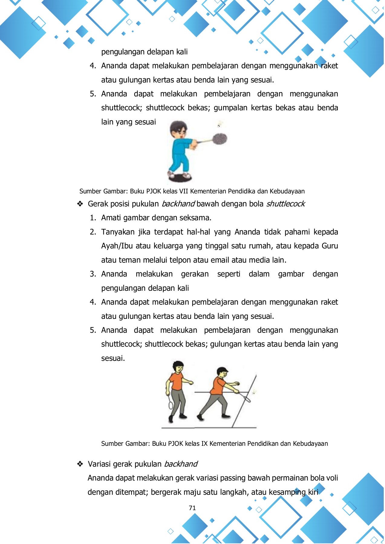 E - WORKSHEET PJOK 9 JADI - sportyfootypenjaskes - Halaman 74 | PDF ...