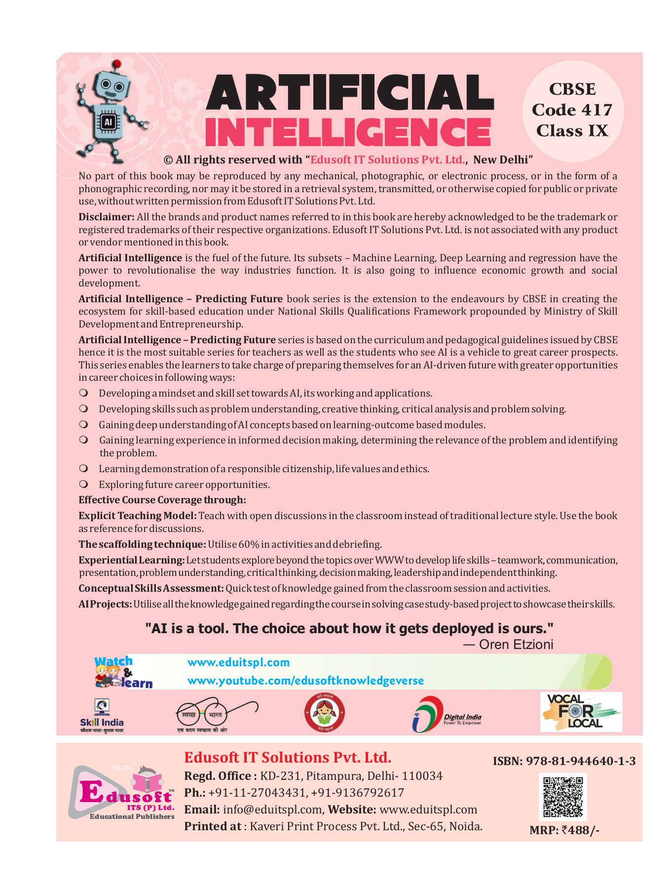 Artificial Intelligence Class IX - Edusoft Drive - Page 61 | Flip PDF ...
