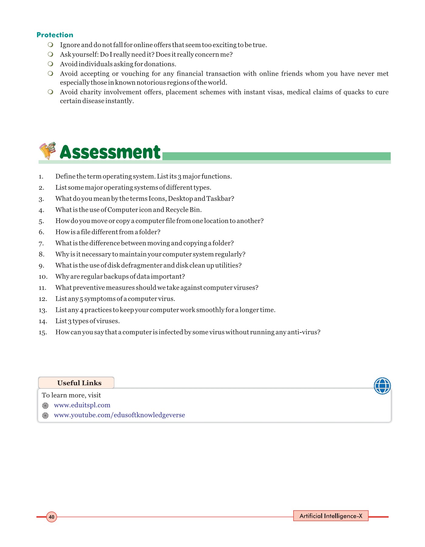 Artificial Intelligence Class X - Edusoft Drive - Page 41 | Flip PDF Online | PubHTML5
