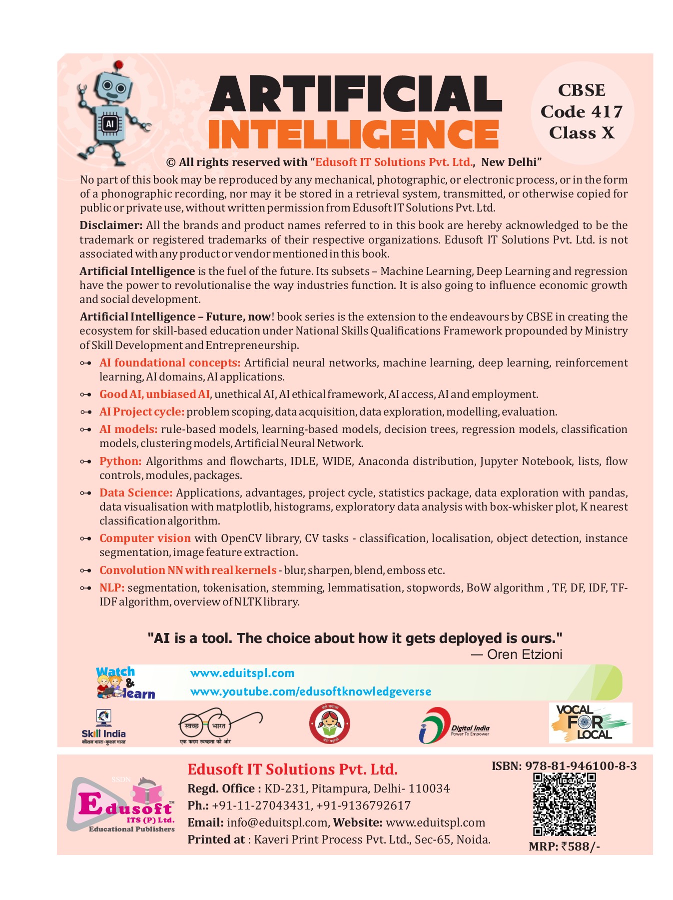 Artificial Intelligence Class X - Edusoft Drive - Page 74 | Flip PDF Online | PubHTML5
