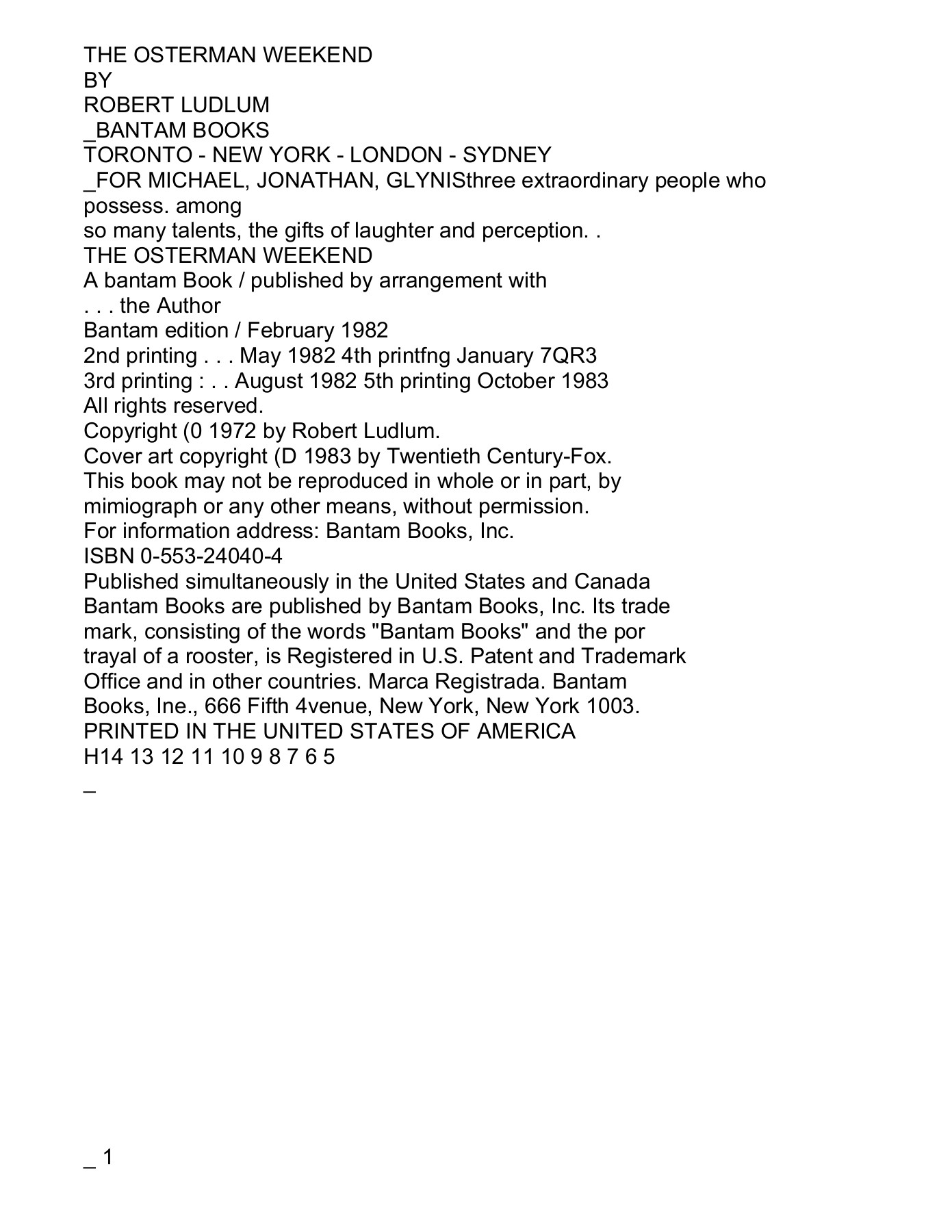 03 The Osterman Weekend - Diyani Bhojak - Page 1 | Flip PDF Online ...