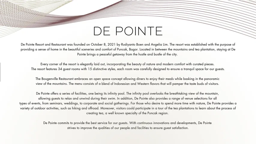 Booklet De Pointe Resort & Resto - Puncak