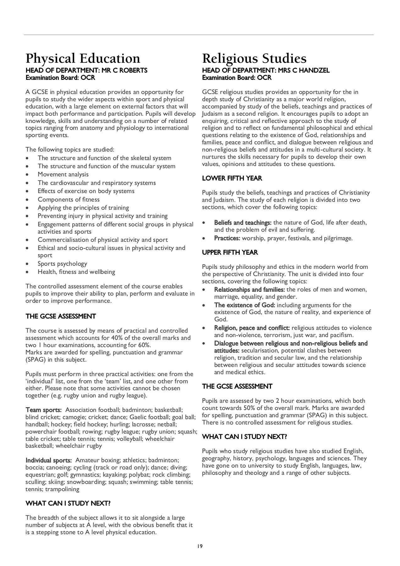 GCSE Options Booklet - webeditor - Page 20 | Flip PDF Online | PubHTML5