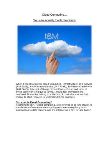Cloud Computing