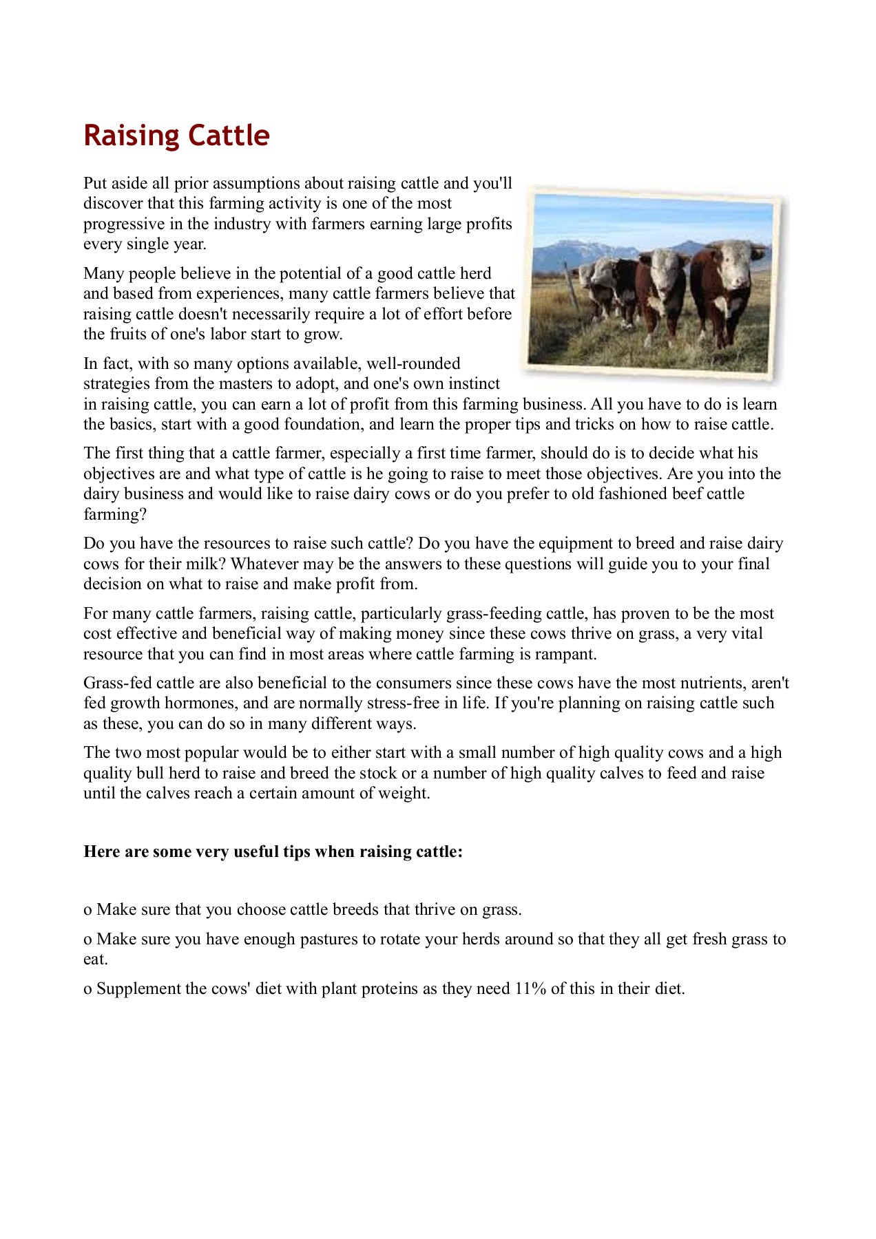 How To Raise Cattle In A Farm - paulreyes247 - Page 2 | Flip PDF Online ...