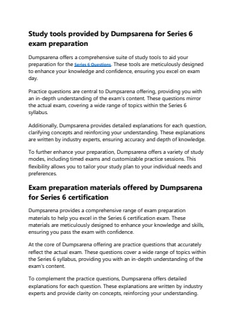 Proven Series 6 Questions to Ace Your Exam