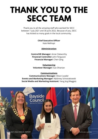 The SECC Annual Report 2021-2022 - South Eastern Community Connect ...