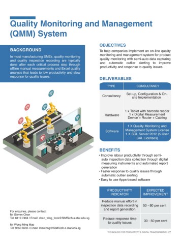 Quality Monitoring System (QMS) - SIMTech - Page 1 - 1 | Flip PDF ...