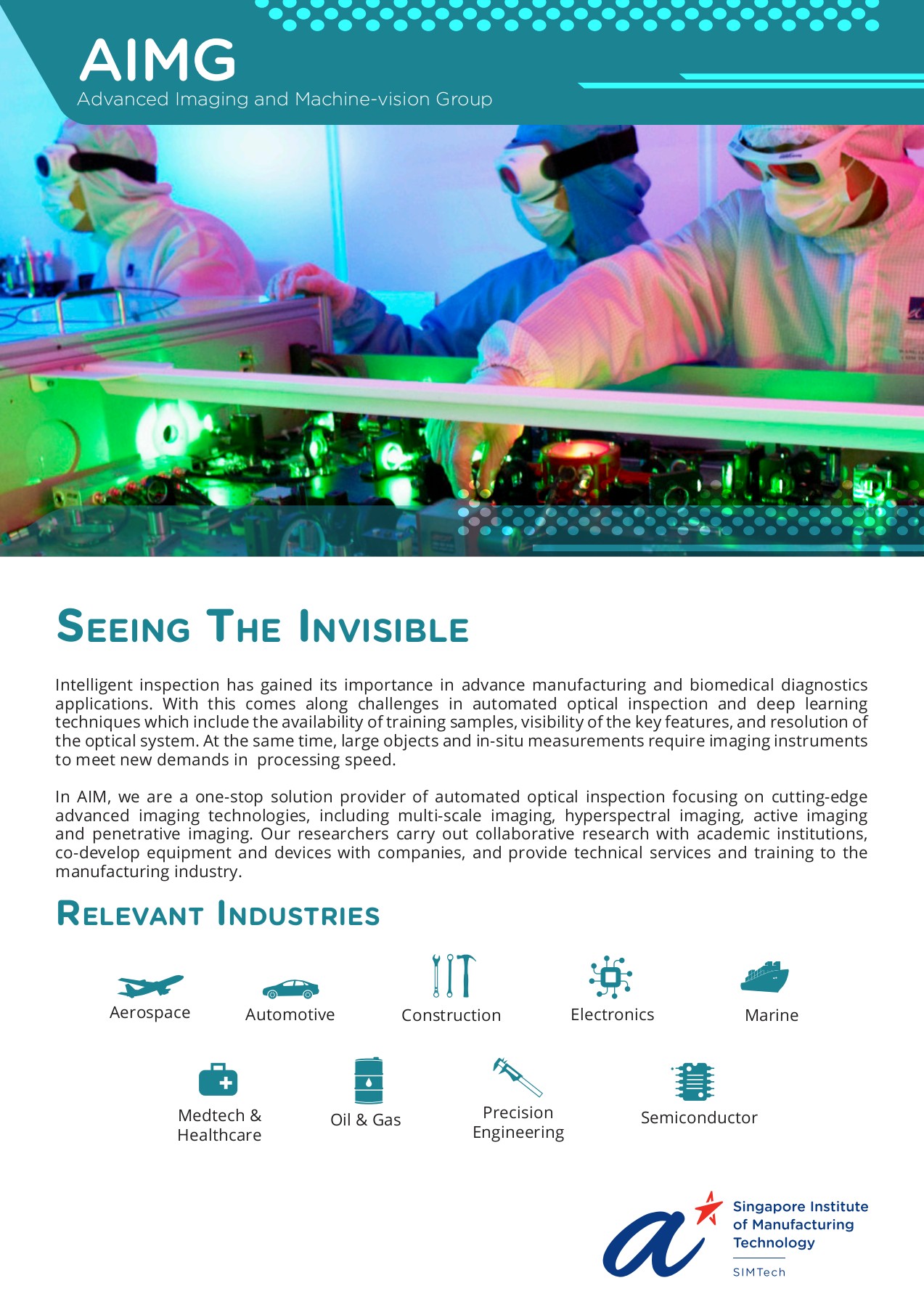 Advanced Imaging and Machine-vision Group - SIMTech - Page 1 - 2 | Flip ...