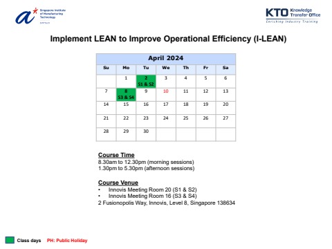 Implement LEAN to Improve Operational Efficiency (i-LEAN)