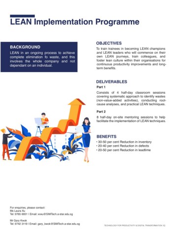 LEAN Implementation Programme - SIMTech - Page 1 - 1 | Flip PDF Online | PubHTML5
