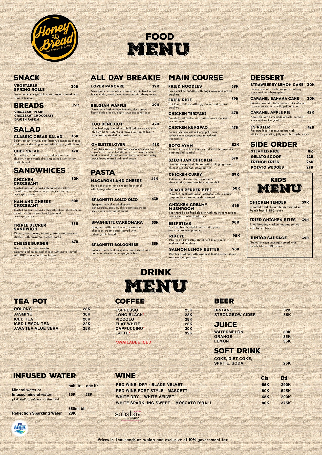 Digital Menu Honey & Bread Cafe - dehaan.roy - Page 1 - 1 | Flip PDF ...