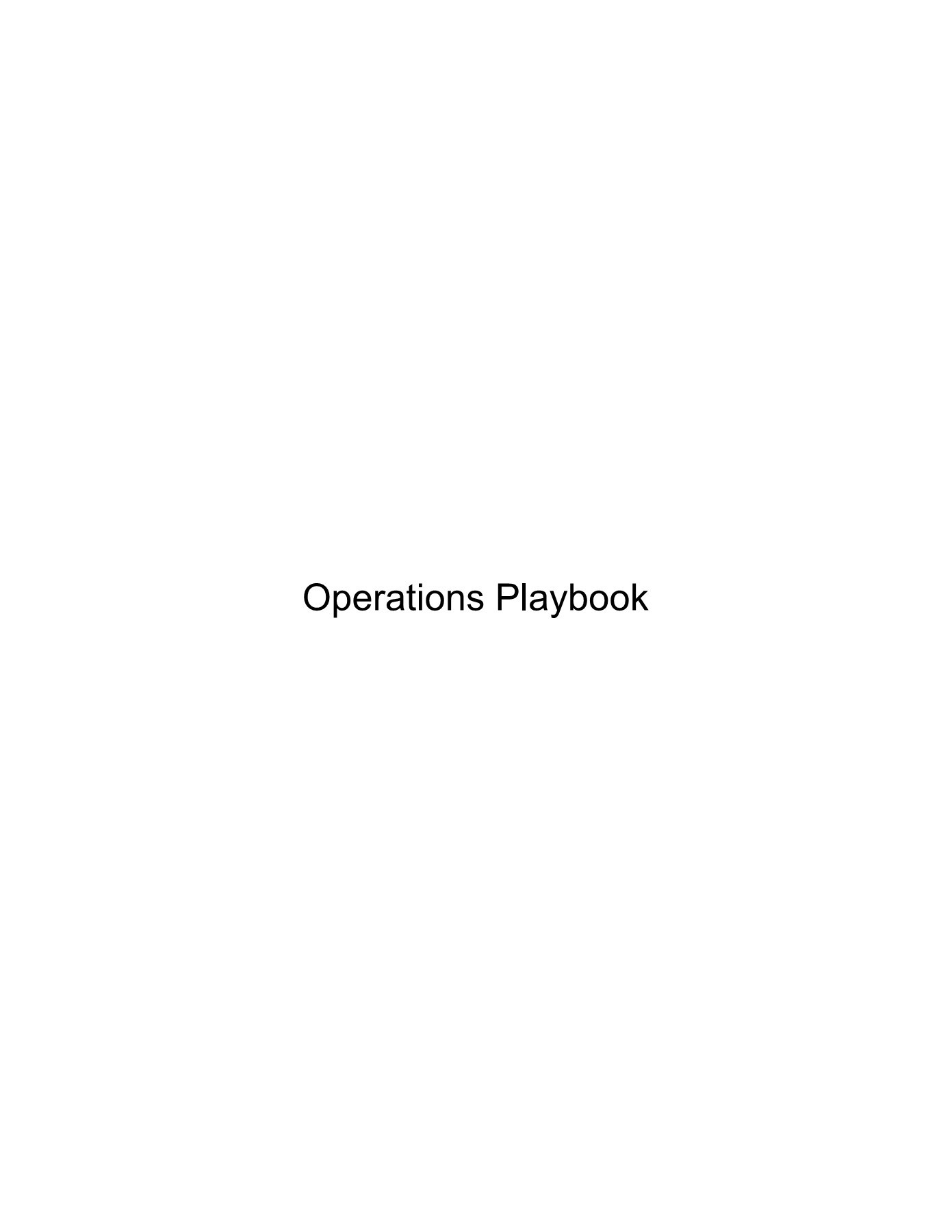 Operations Playbook - anitha.s - Page 1 - 9 | Flip PDF Online | PubHTML5