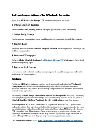 MCPA-Level-1 Dumps PDF