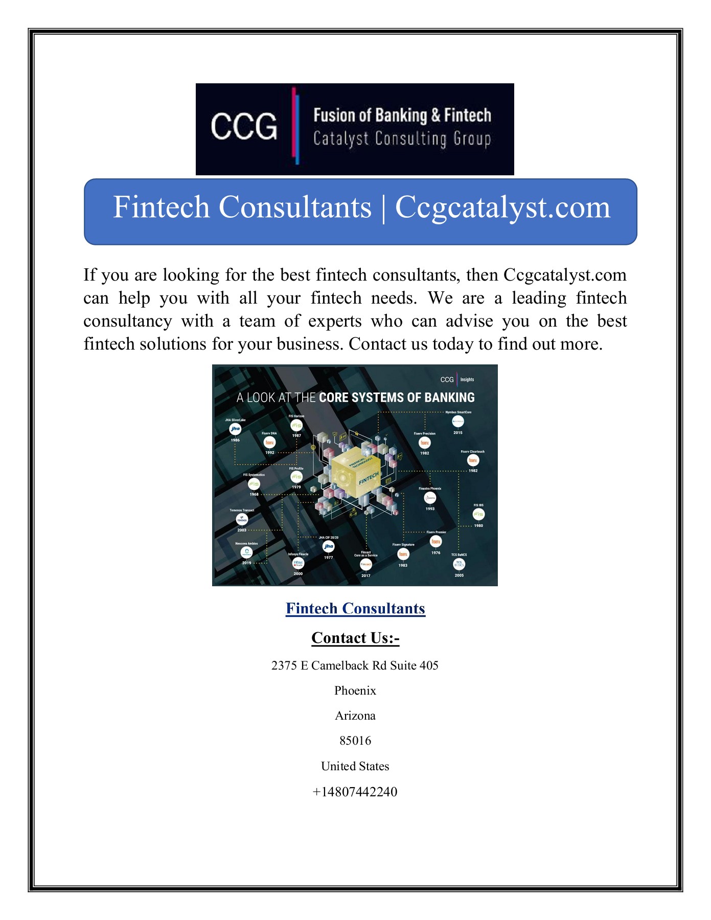 Fintech Consultants | Ccgcatalyst.com - ccgcatalyst - Page 1 - 1 | Flip ...