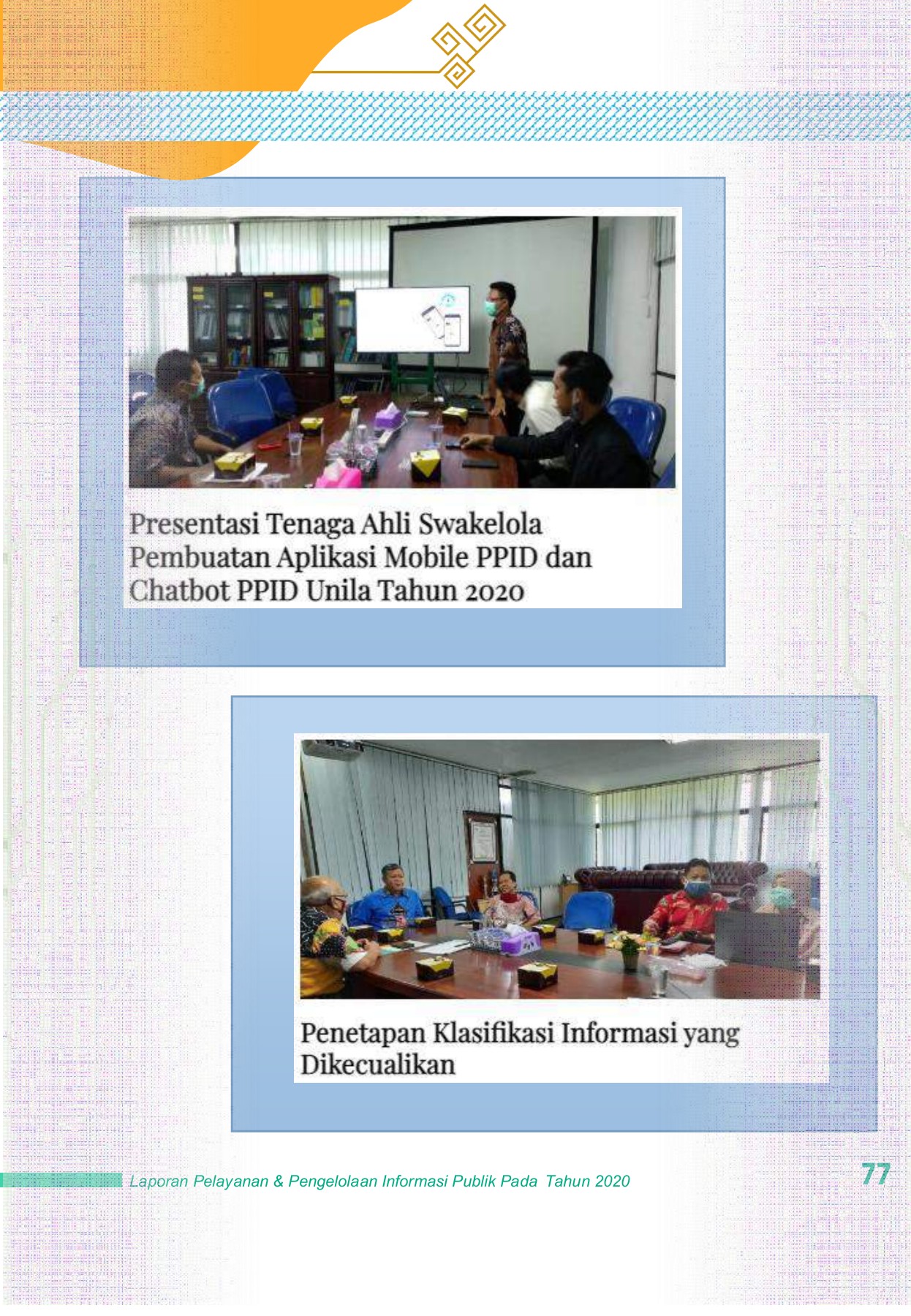 LAPORAN PELAYANAN PPID UNILA 2020 - satriamadangkara - Halaman 110 | PDF Online | PubHTML5