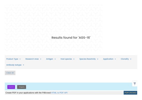 AGS-16 neutralizing antibodies