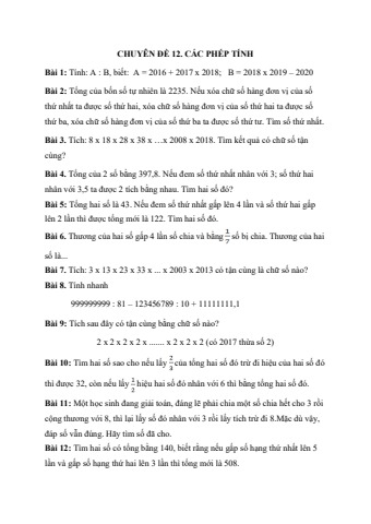 CHUYEN DE 12 - CAC PHEP TINH