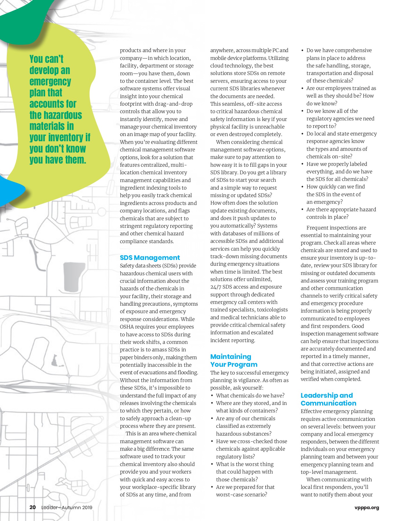 Autumn 2019 Leader Magazine - Natural Disasters - Communications - Page ...