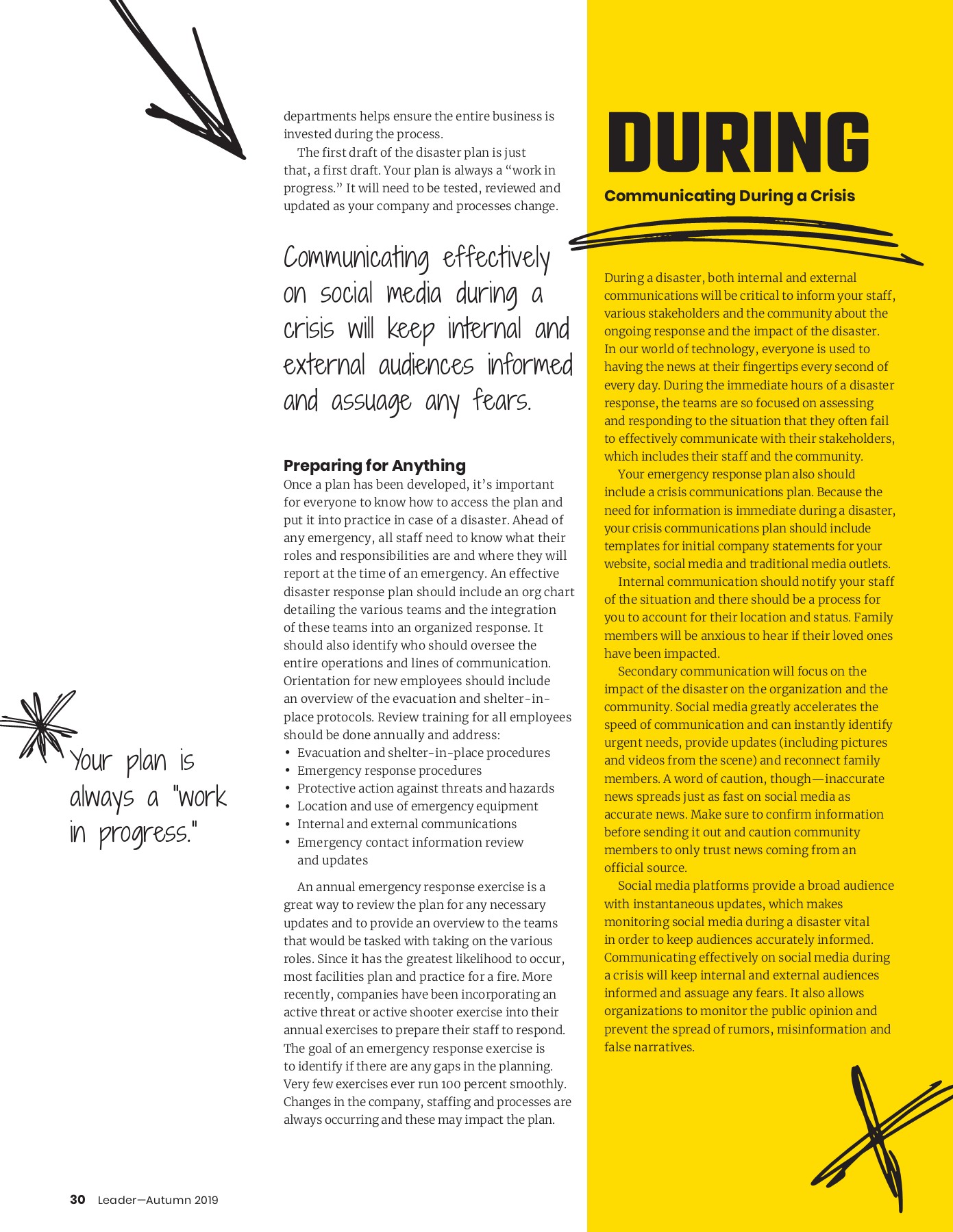 Autumn 2019 Leader Magazine - Natural Disasters - Communications - Page ...