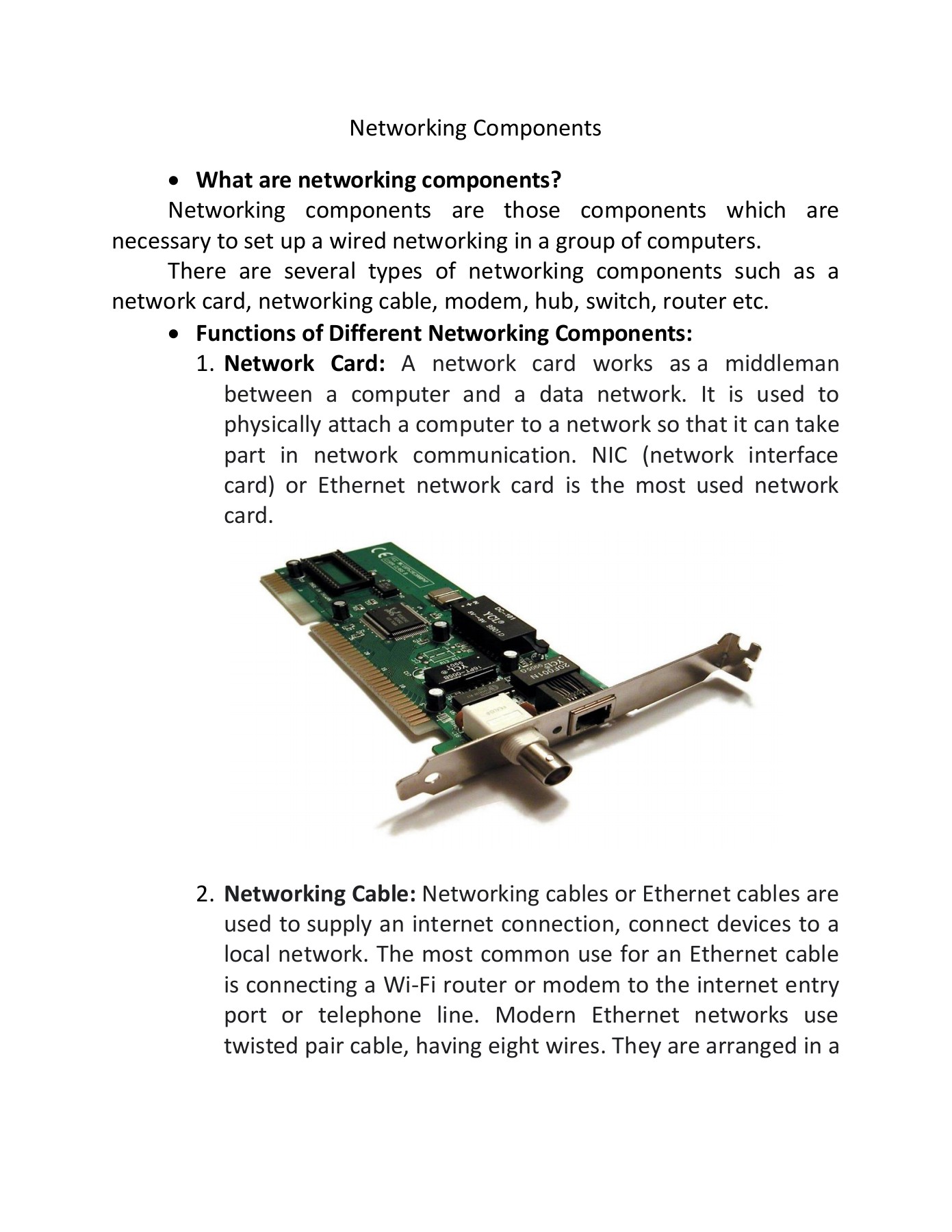 Networking Components - Nikunj Vyas - Page 1 - 5 | Flip PDF Online ...