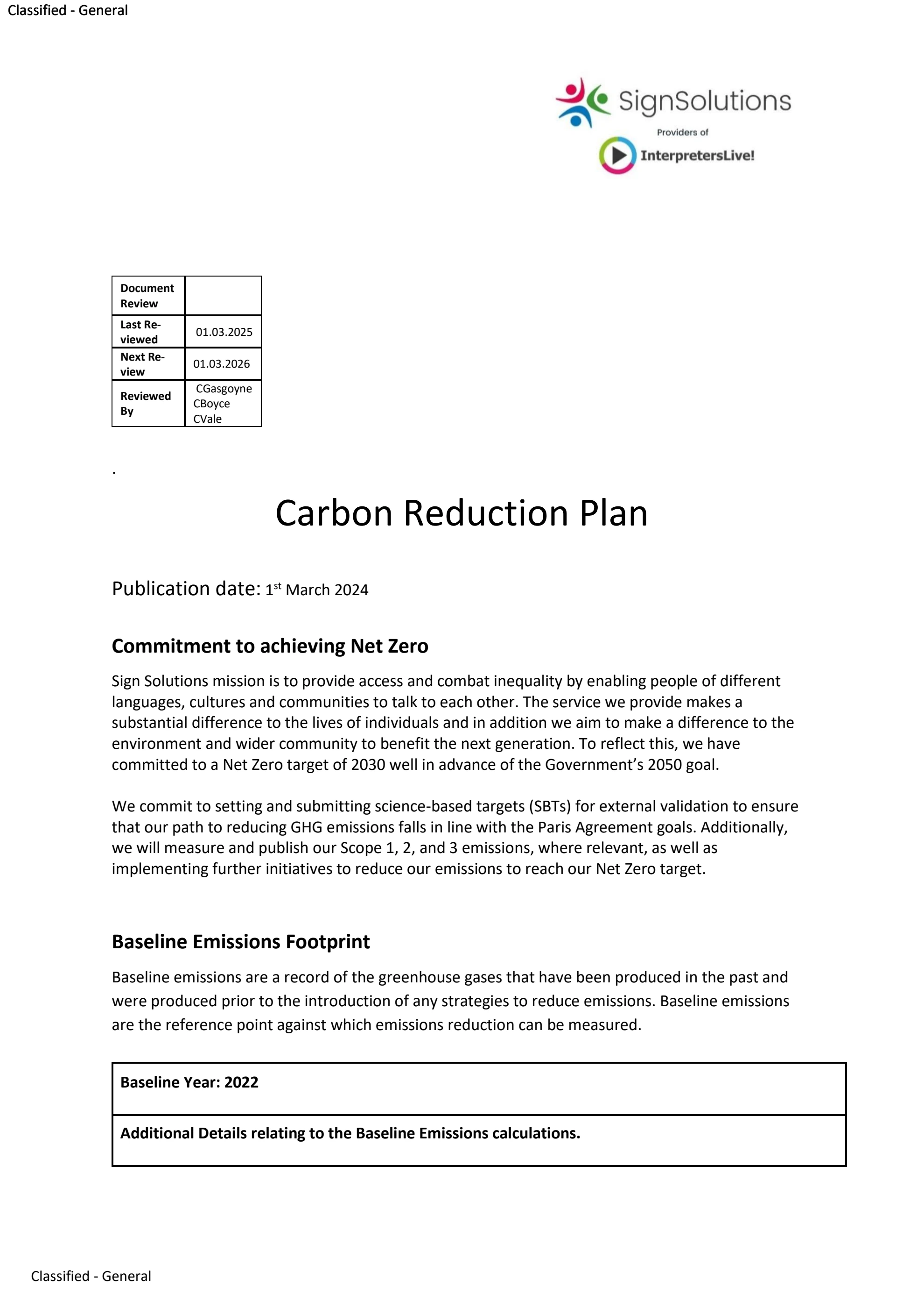 Carbon Reduction-Plan - Sign Solutions - Page 1 - 7 | Flip PDF Online ...