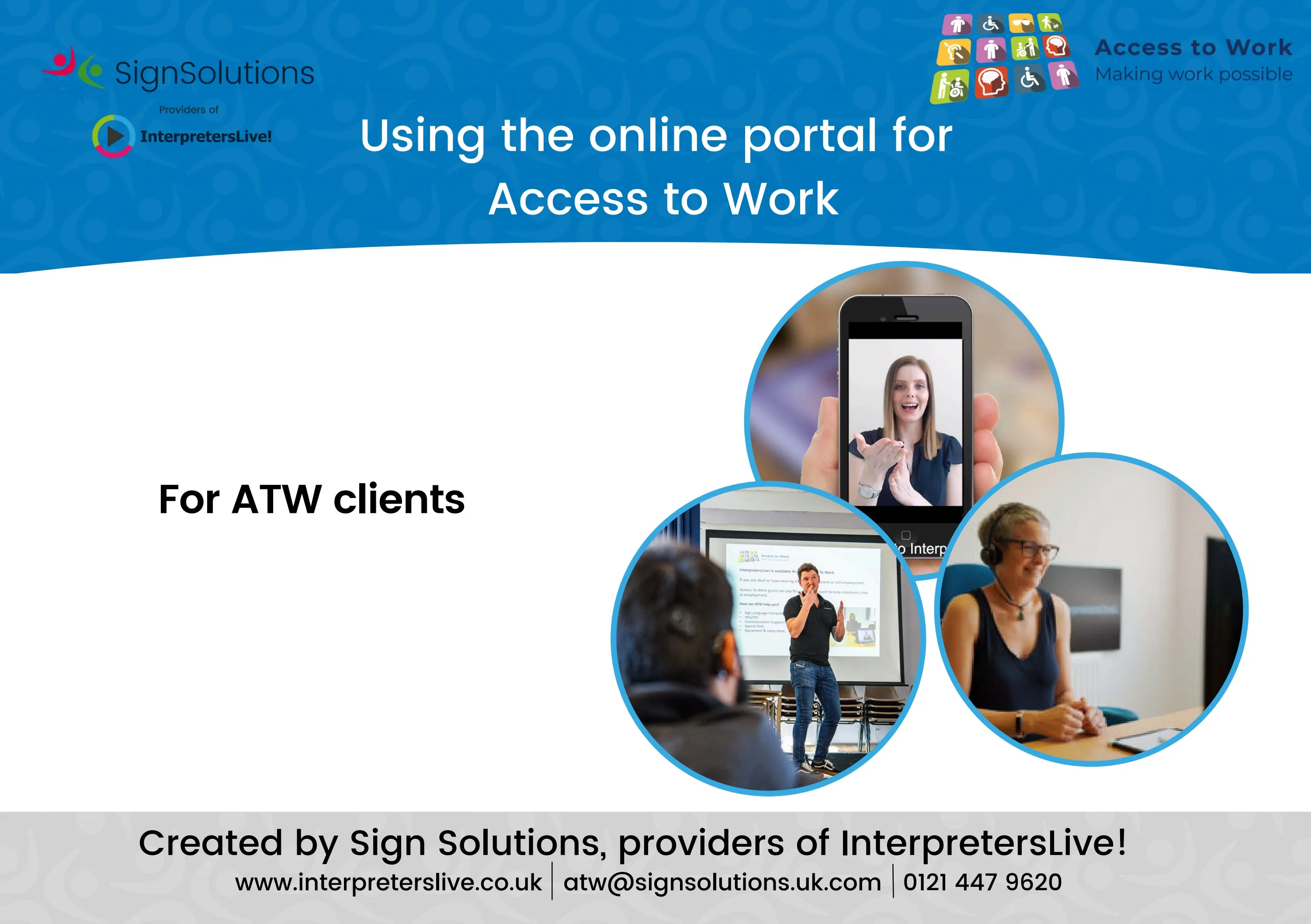 Guide for ATW online portal claim system - Sign Solutions - Page 1 - 10 ...