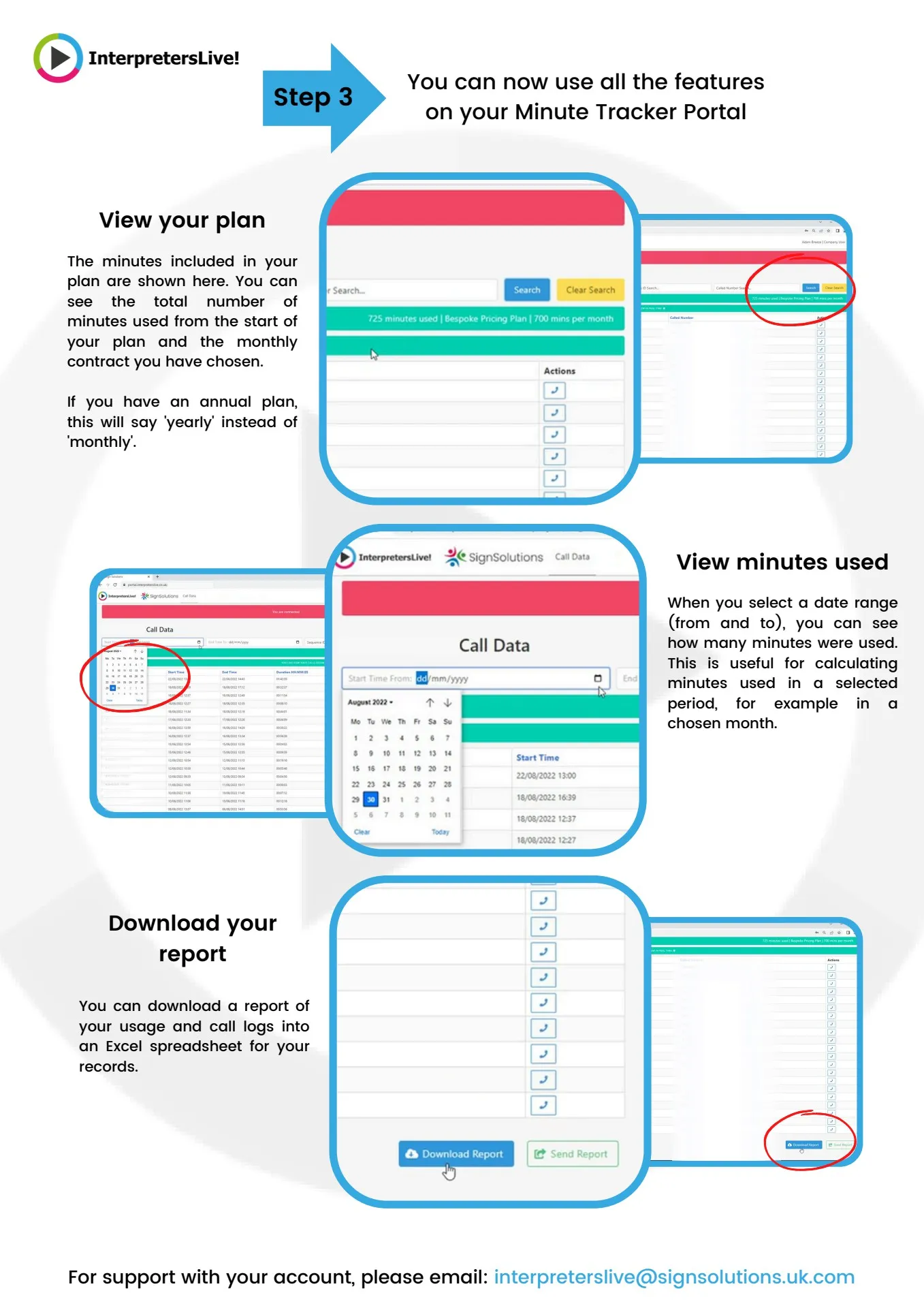 Minute Tracker Guide