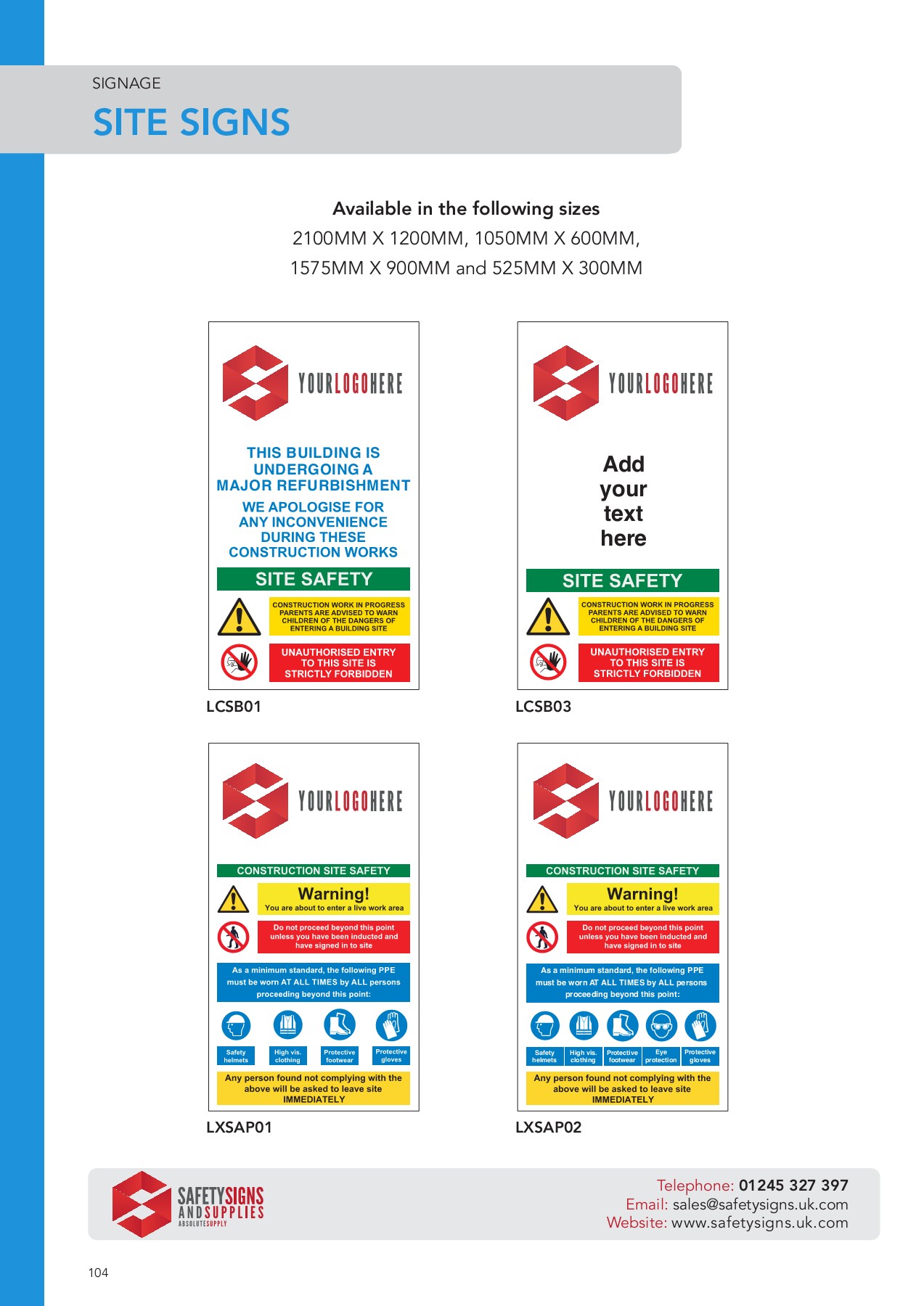 Safety Signs Catalogue - web - Page 104 | Flip PDF Online | PubHTML5