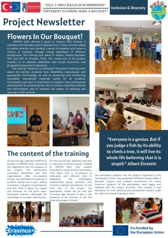 Project Newsletter Different Flowers - NFK Sosyal Bilimler Lisesi ...