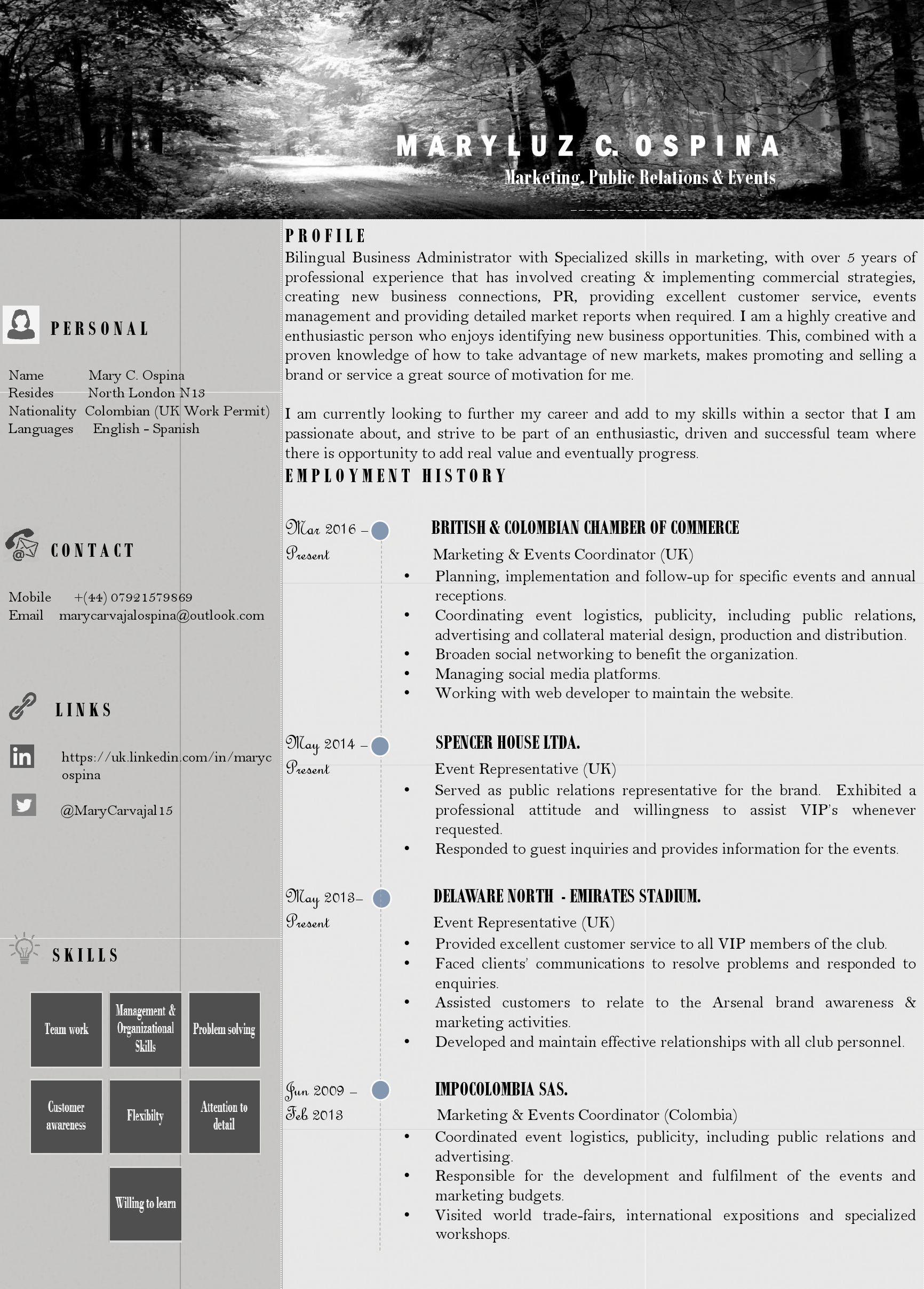 Mary CV 2016 - marycarvajalospina - Page 1 - 2 | Flip PDF Online | PubHTML5