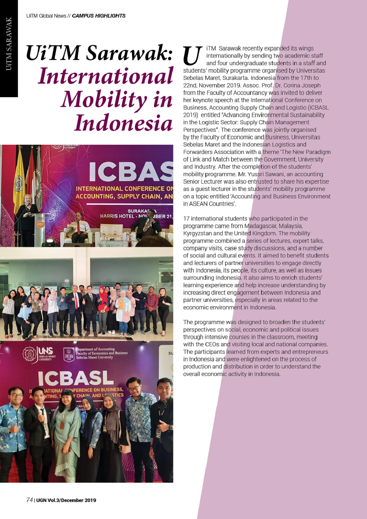 UiTM GLOBAL NEWS VOL.3 DECEMBER - Norfadzilah Abd Manap - Pagina 74 | Flipboekje Online | PubHTML5
