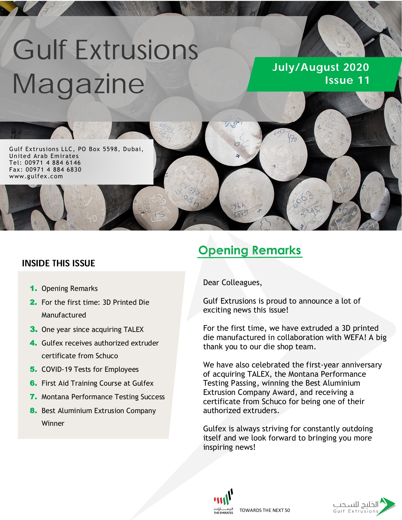GULF EXTRUSIONS MAGAZINE - JULY~AUGUST 2020 - hassansukkariah - Page 1 - 9 | Flip PDF Online ...