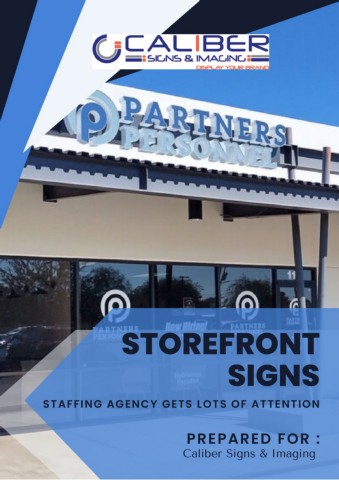 Storefront Signs Staffing Agency Gets Lots of Attention