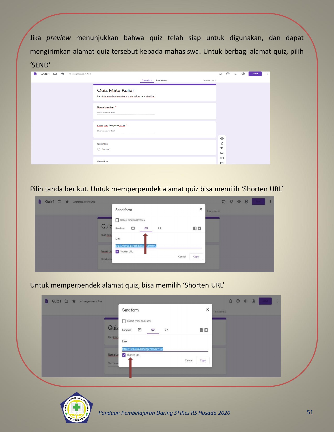 Panduan Pembelajaran DARING STIKes RS Husada 2020 - ennijuliani - Halaman 51 | PDF Online | PubHTML5