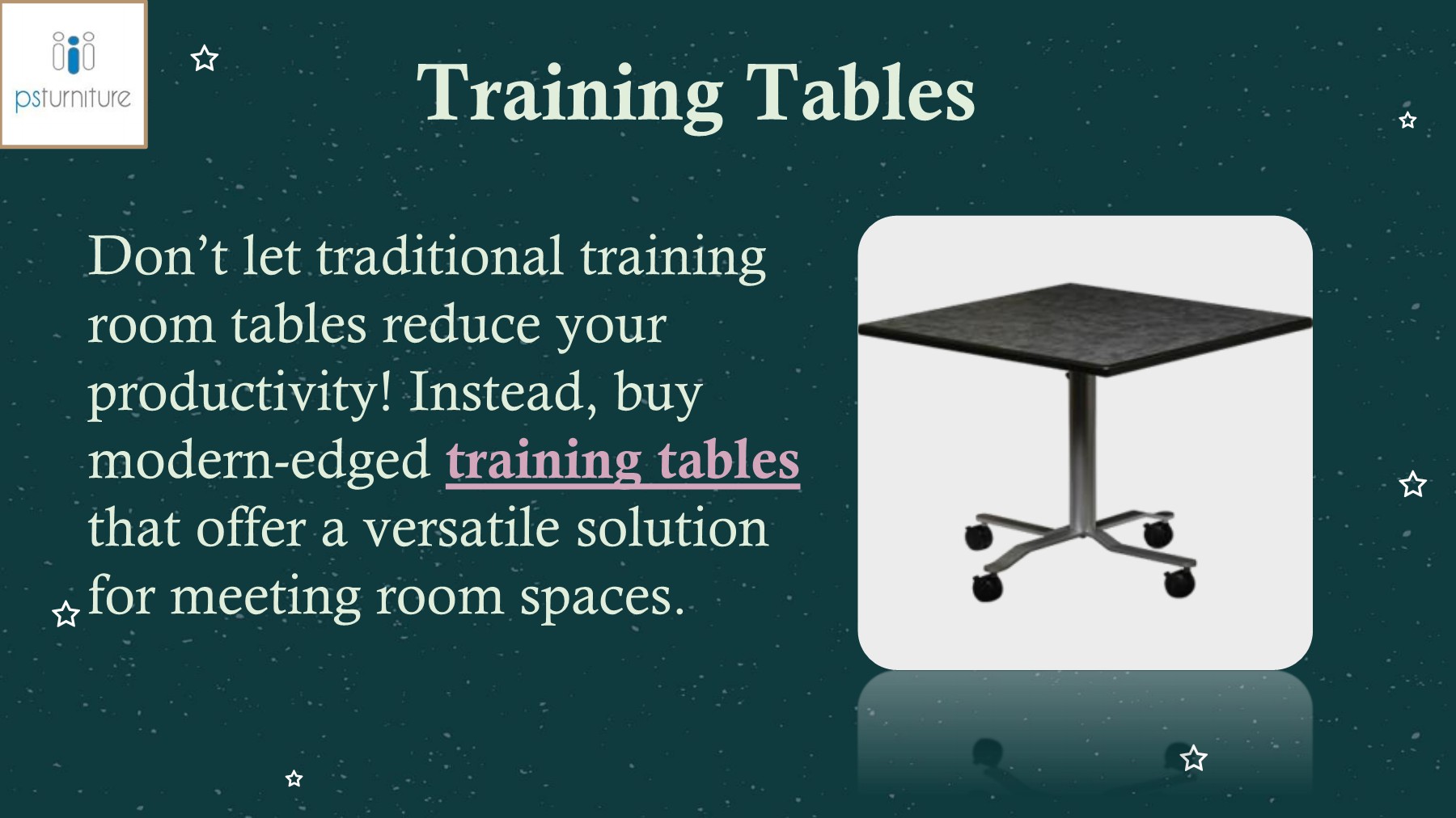 Training Tables - PS Furniture - Page 1 - 5 | Flip PDF Online | PubHTML5